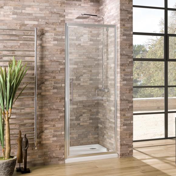 OCPDS076C - Oceana Crystal 6mm Pivot Door 760mm